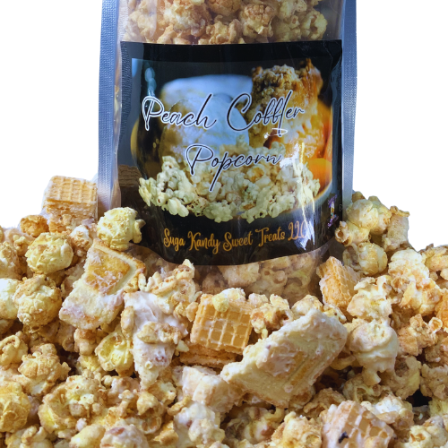 Suga Kandy's Peach Cobbler Popcorn – Suga Kandy Sweet Treats LLC